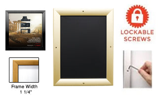 Locking Poster Snap Frames with secure screw – Displays4Sale