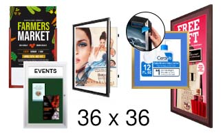 Enhance Your Display with 36" x 36" Wood and Metal Framed Graphics ...
