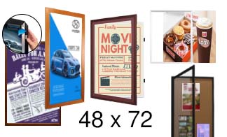 Find the Perfect 48 x 72 Poster Frame: Metal & Wood Options – Displays4Sale
