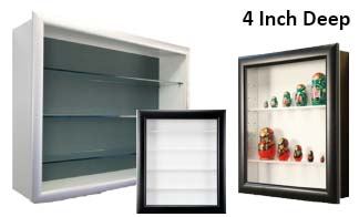 Enhance Your Space: 4-Inch Deep Shadow Box with Metal Frame and Shelves ...