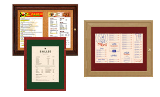 Shop Stylish Indoor Wooden Menu Display Boards for 11x17 Menus ...