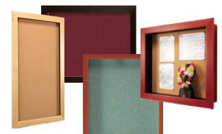 Open Face Shadow Box Display Cases with Cork Board Backing Board ...