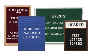 Wall Mounted Letterboard Frames – Displays4Sale