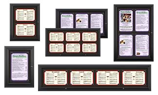 11x17 Outdoor Menu Cases with Magnetic Backing – Displays4Sale