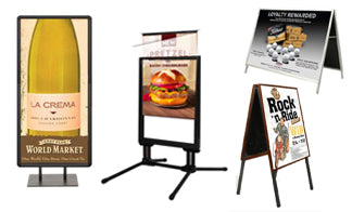 Outdoor Sign Holders | Outdoor Sign Stands | Curb Stands & Sidewalk A ...