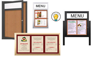 Outdoor Menu Display Board - 11x17 Menus – Displays4Sale