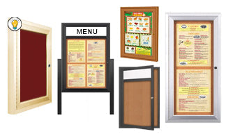 Wall Mounted and Freestanding Outdoor Menu Displays – Displays4Sale
