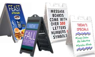 Enhance Your Business Signage with Plastic Sandwich Board A-Frame Sign ...