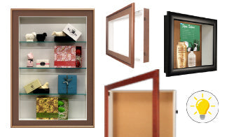 Wall Mounted Shadow Box Display Case SwingFrames – Displays4Sale
