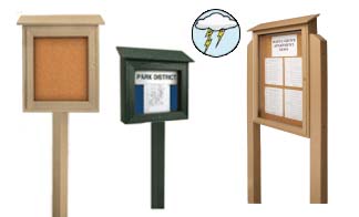 Buy Recycled Plastic Outdoor Message Boards: Durable Single-Sided Cork ...