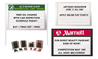 Outdoor Reader Boards with Changeable Letters – Displays4Sale