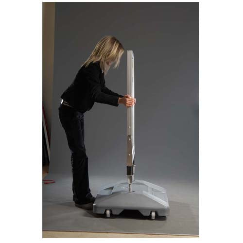 ALL-WEATHER Rolling Wind Pavement Sign Stand with Fillable Water Base ...