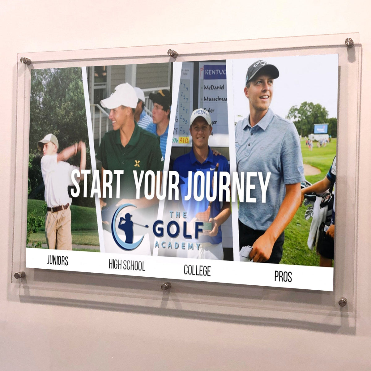 27x39 Standoff Acrylic Wall Sign Holder – Displays4Sale