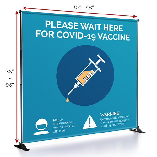 Up to 96" SUPER SIZED Large Banner Stands Adjustable Width 30" to 48 ...
