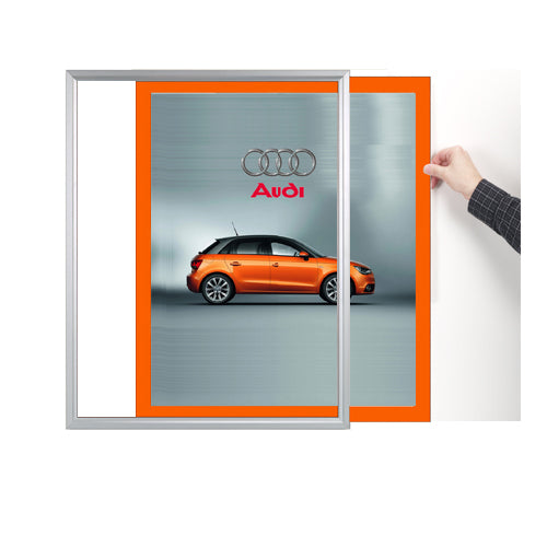 Designer 20x28 Slide In Frame for Posters with 1" Matboard – Displays4Sale
