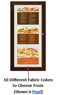 Indoor Wood Menu Display Cases with Lights | 8.5x11 Menus | Illuminated ...