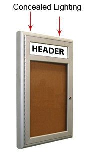 Indoor Menu Cases with Header & Lights (11" x 17" Landscape Menus ...