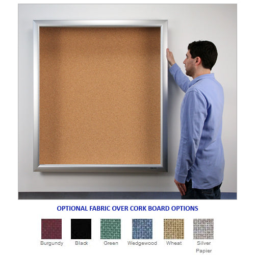 Large Shadow Boxes 1-Inch Deep + Cork Board | SwingFrame Display Case ...