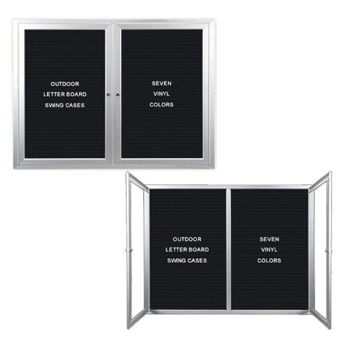 Large Outdoor Enclosed Letter Boards 2 - 3 Door Sizes Free Shipping ...