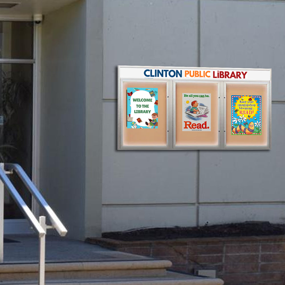 Extreme WeatherPlus™ Outdoor Poster Cases 2-3 Doors – Displays4Sale