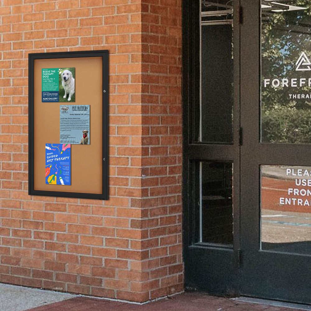 X-Large Outdoor Enclosed Poster Cases with Radius Edge Cabinet Corners ...