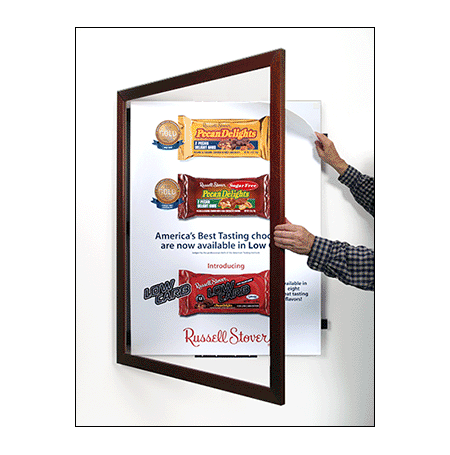 Swing Open 48x48 Frame for Poster | SwingFrame #362 Wide Wood Frame ...