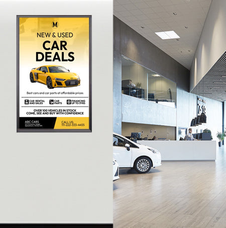 SwingFrame Large 36x60 Poster Frame Display | Swing Open, Quick Change ...