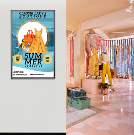 SwingFrame Wide-Face 48x60 Poster Frame | Swing Open, Quick Change ...