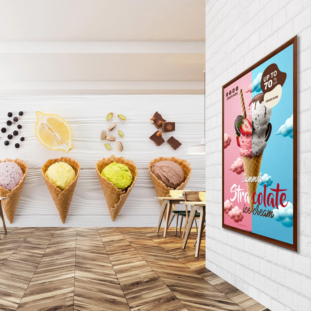 EXTRA-LARGE Wood 96x96 Frame Poster Snaps (1 1/4" Wood Profile ...