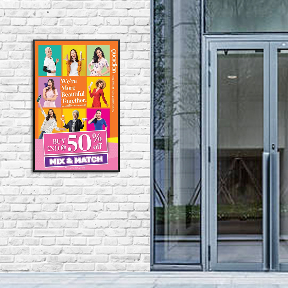 Extra Large Snap Frame 24x72 | Fast Change Poster Snap Frame ...