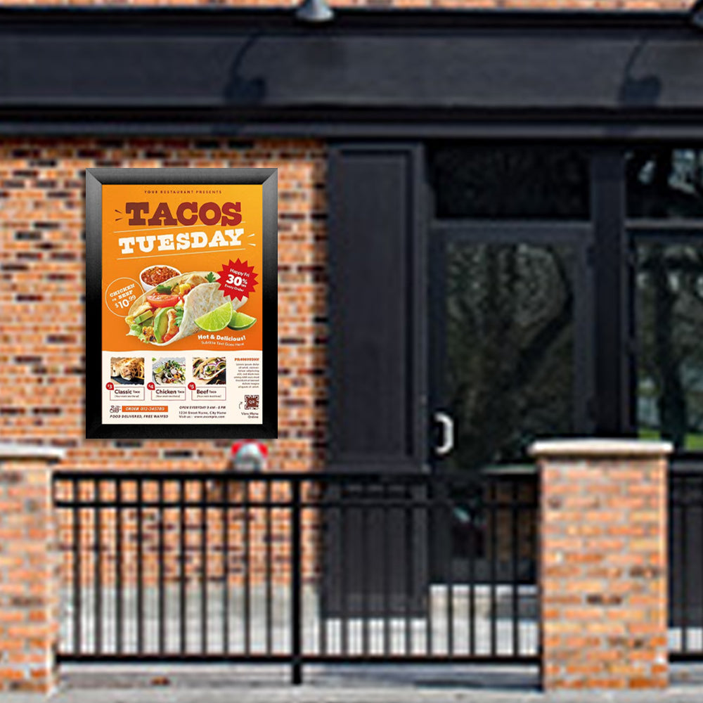 Extra Large 24x96 Poster Snap Frames (2 1/2" Wide Edge Profile ...