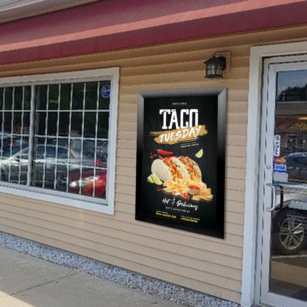Extra Large 48x96 Poster Snap Frame + Bold Wide Edge Metal Profile ...