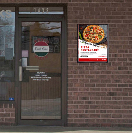 18x18 Sign Frame | Economical Fast Change Beveled Slide-in Metal Frame ...