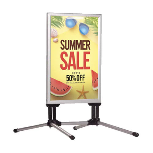 STREET MASTER 24x36 Pavement Wind Snap Frame Sign Stand - Flex Springs ...