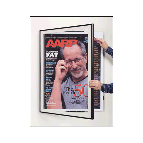 36x48 Poster Frame | XL SwingFrame Swing Open Classic Poster Display ...